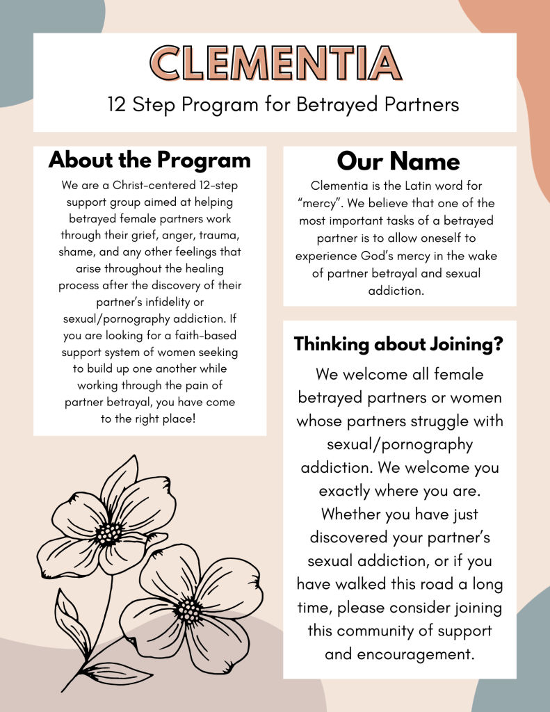CLEMENTIA - A Christ-centered Support Group For Spouses via Zoom ...